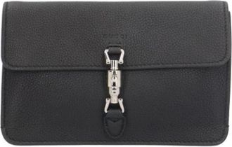 Gucci unisex, Pre-owned, Noir, Taille: ONE Size Pochette en cuir Pre-owned