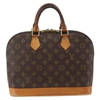 Louis Vuitton Sac &agrave; main en cuir doccasion - Femme - Pre-owned - Brun - Taille: ONE Size