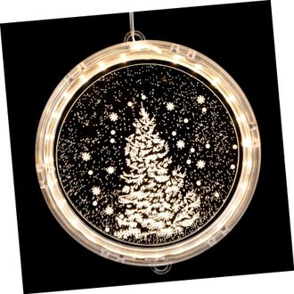 Aboofan Fensterbeleuchtung F&uuml;r Weihnachten Acryl-fensterdekoration Mit Licht Weihnachtsfensterdeko Dekorative Lichter F&uuml;r Fenster Weihnachtsdeko F&uuml;r Drinnen