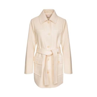 Liu Jo Femme, Manteaux, Beige, Taille: 40 FR Panno Double Coat