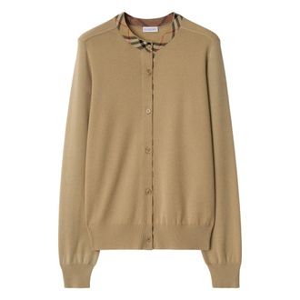 Burberry Femme, Pulls, Brun, Taille: 42 FR Flax Cardigan