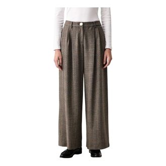A|X Armani Exchange Pantalon large - Femme - Pantalons - Brun - Taille: 38 FR