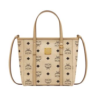 MCM Diamond Tote - Femme - Sacs - Beige - Taille: ONE Size