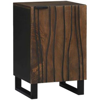 vidaXL Meuble de salle de bain Marron, Noir 38 x 33.5 x 58 cm Vidaxl
