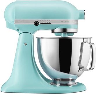 KitchenAid Robot Pâtissier - Artisan - Robot cuisine multifonctions à tête inclinable - Batteur avec 3 accessoires et Bol inox de 4,8 L - Eau minérale
