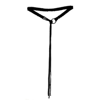 Sminfinity Handgefertigter Ringg&uuml;rtel mit Metallverschluss - - Accessories - Damen - Schwarzk - ONE SIZE