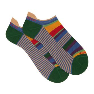 Gallo Gallo, Homme, Sous-vêtements, Multicolore, Taille: M Baskets en coton pour hommes rayures bleues multicolores et windsor