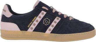 Philipp Plein unisex, Chaussures, Bleu, Taille: 41 EU Retro Rebel Low-Top Baskets