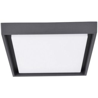 N&auml;ve Naeve MIO Plafonnier LED carr&eacute; 34 cm Anthracite 3000 K IP54