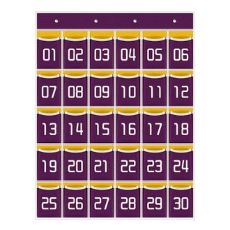 Generic Handy-Aufbewahrungstasche, Handyhalterung f&uuml;r Klassenzimmer, 30 F&auml;cher, Wandmontage, Hohe Tragf&auml;higkeit, f&uuml;r Schule, Fabrik, B&uuml;ro(Purple)