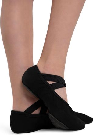 Capezio Damen Hanami 2037W Segeltuch Ballettschuh Ballerinas Tanzschuhe Dance Shoe, Schwarz, 40.5 EU