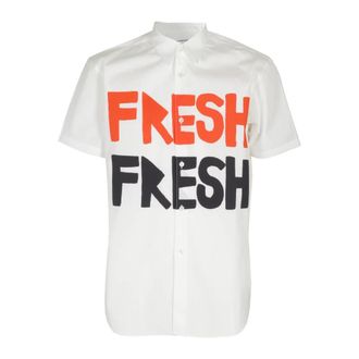 Comme Des Gar&ccedil;ons Stilvolles Webhemd - - Shirts - Herren - Wei&szlig; - L