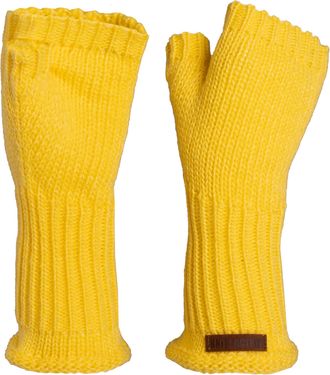 Knit Factory Cleo Handstulpen - Canario Yellow - One Size