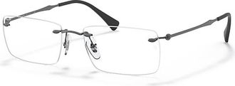 Ray-Ban Rb8755 Optics Gunmetal Fassung Klar Glas Polarisiert 54-17