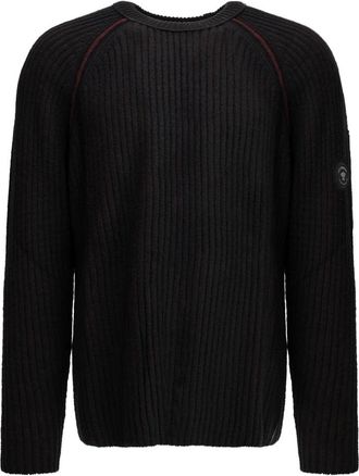 C.P. Company Lens Crew Neck - - Knitwear - Herren - Schwarzk - XL