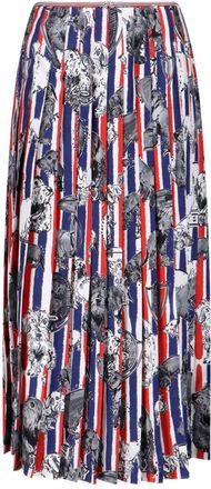 Thom Browne Maxi Pleated Skirt Hector