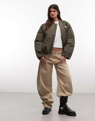 The North Face bomber taupe vert