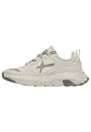 W6YZ Baskets en Daim et Tissu Technique, Blanc cr&egrave;me 44