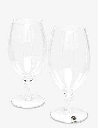 Sagaform Kitchen Drinking-Glass-Set 2-teilig aus Glas in der Farbe Transparent 37cl, Ma&szlig;e: 8cm x 8cm x 17cm, 5018266