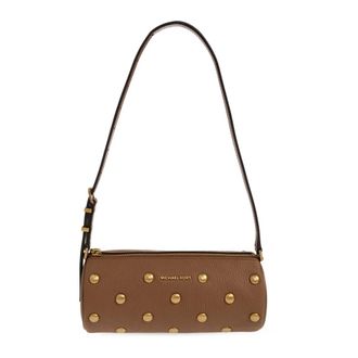 Michael Kors Femme, Sacs, Brun, Taille: ONE Size Izzy Petite Pochette Tonneau Clout&eacute;e en Cuir Grain&eacute;
