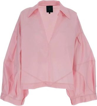 JEJIA Femme, Blouses et Chemises, Rose, Taille: 38 FR Cropped Poplin Shirt