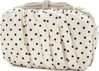 Mach & Mach mini pochette à pois - Blanc