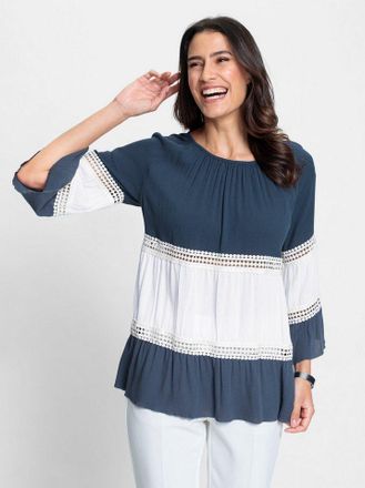 Witt Klassische Bluse Bluse 3/4-Arm