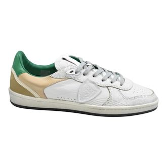 Philippe Model Gr&uuml;n Wei&szlig;e Low Top Schuhe - - Shoes - Herren - Mehrfarbig - 43 EU