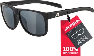 Alpina NACAN III - Verzerrungsfreie und Bruchsichere Sonnenbrille Mit 100% UV-Schutz Für Erwachsene, black matt, One Size