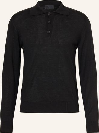 IM BRIAN Im Brian Strick-Poloshirt Mit Merinowolle schwarz