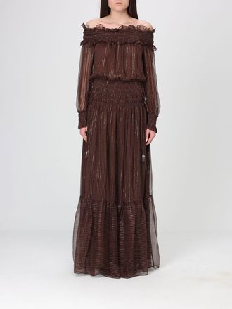 Self Portrait Kleid SELF-PORTRAIT Damen Farbe Braun