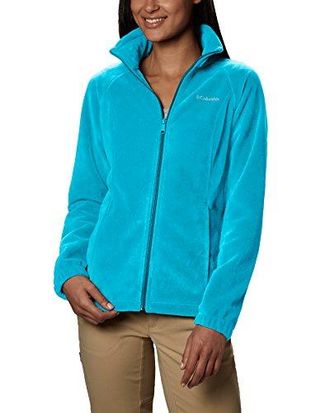 Columbia Benton Springs Classic Fit Full Zip Soft Fleece Veste &agrave; doublure polaire pour femme - Bleu - X-Large