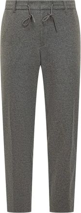 BOSS pantalon à lien de resserrage - Gris
