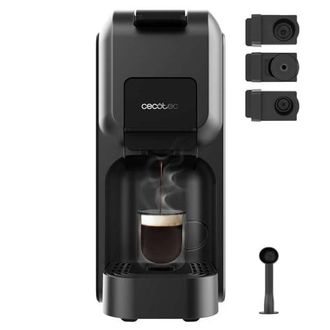 Cecotec Cafeti&egrave;re &agrave; Capsules Express Compacte FreeStyle Compact Black. 1350W, 20 Bars, Compatible avec Caf&eacute; Moulu, Dolce Gusto, Nespresso et K-fee, R&eacute;servoir 