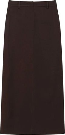 Dunst S&auml;ulen-Midi-Rock - - Skirts - Damen - Braun - M