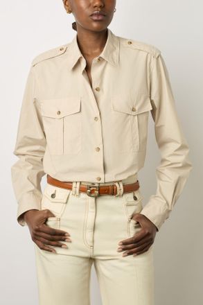 Gerard Darel Chemise militaire en coton - ACACIA - Sable