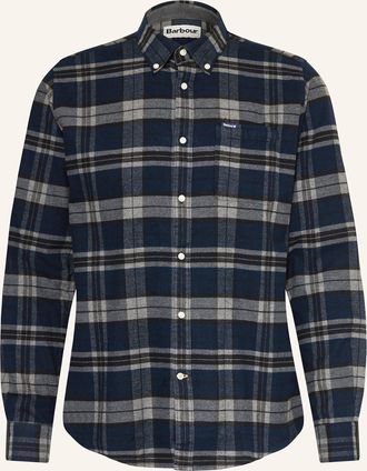 Barbour Flanellhemd Betsom Tailored Fit grau