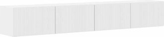 vidaXL TV-Wandschrank 2 pcs Gl&auml;nzend Wei&szlig; 98 x 31 x 29,5 cm vidaXL