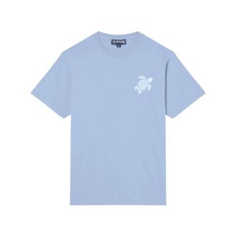 Vilebrequin Big Turtle Embroidery T-shirt - - Tops - Herren - Blau - L