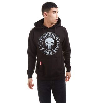 MARVEL Herren One Man Army Hoodie Kapuzenpullover, Schwarz, S EU