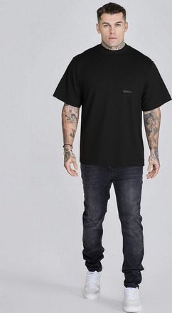 Siksilk T-Shirt SikSilk Herren Schwarz Graphic T-Shirt