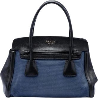 Prada Pre-owned Vintage Satchel - Femme - Pre-owned - Bleu - Taille: ONE Size