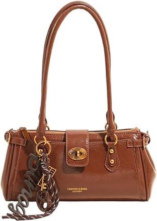 Generic Sac &agrave; bandouli&egrave;re vintage en polyur&eacute;thane pour femme avec fermeture &eacute;clair - Couleur unie - Poign&eacute;e sup&eacute;rieure - Pour d&icirc;ner, danse, cocktail, f&ecirc;te, us