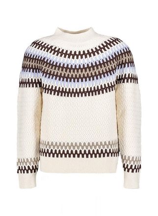 HUGO BOSS Herren Pullover beige gemustert