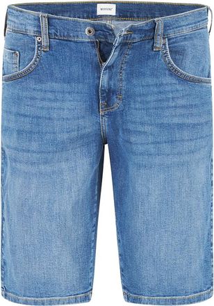Mustang Jeans Herren Jeansshorts blau Baumwoll-Stretch