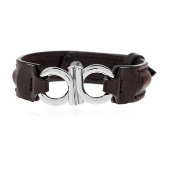 Ferragamo Double Gancini Armband - - Accessories - Herren - Braun - ONE SIZE