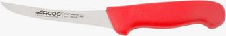 Arcos Ausbeinmesser Curv Semiflexibel - Edelstahlklinge 140 mm - Roter Polypropylen-Griff - Ideal zum Entbeinen von Fleisch - Serie 2900