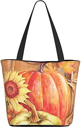AOOEDM Citrouille Thanksgiving Autumn Harvest Ladies Shopping Bag 13x11x7in.Le cadeau parfait pour la Saint-Valentin.Cest de la Saint-Valentin pour maman, fi