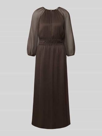 Comma Maxikleid in semitransparentem Design