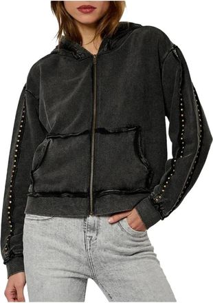 Kaporal Femme, Sweatshirts et sweats &agrave; capuche, Gris, Taille: 44 FR Zip-throughs